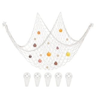 Decorative Fishing Net 40"x80" Fish Net Decorative with Shell - Bed ...