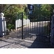 ALEKO Steel Dual Prague Style Driveway 16 ft Gate with Pedestrian Gate ...