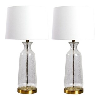 Heidi Crackle Glass Table Lamp - Set of 2 - Bed Bath & Beyond - 31688022