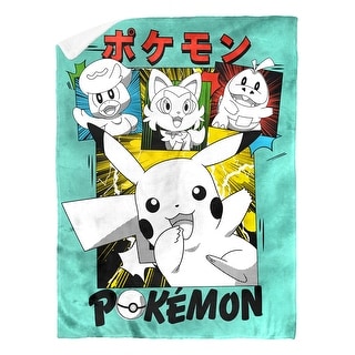 Pokemon Scarlet Starters Mink Sherpa Throw - Bed Bath & Beyond - 39613470