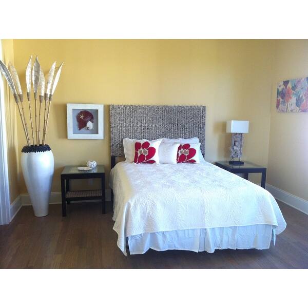 Chic Teak Banana Leaf Headboard Queen Size - Bed Bath & Beyond - 31963974