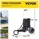 VEVOR Beach Carts for Sand Cargo Deck TPU Balloon Wheels 165LBS Loading ...