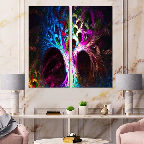 psychedelic tree art