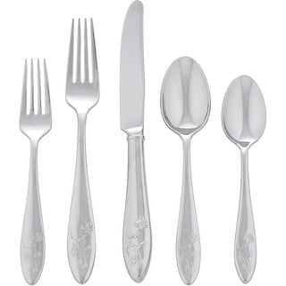Lenox Butterfly Meadow 65-Piece Dishwasher Safe Flatware Set, Stainless ...