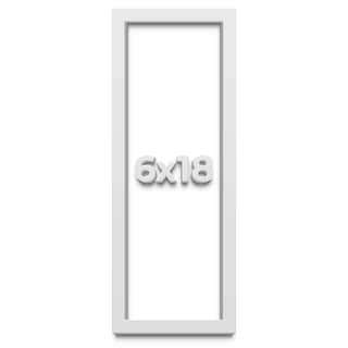 6x18 Shadow Box Frame White 1 Real Wood - Bed Bath & Beyond - 35922510