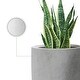 Plantara 24" H Tall Raw Concrete planter(Set of 2), Large Outdoor Plant ...