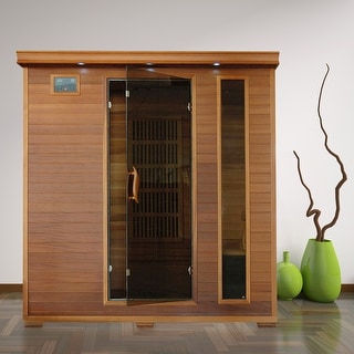 HeatWave Klondike 4-Person Cedar Infrared Sauna with 9 Heaters - Bed Bath & Beyond - 8297233