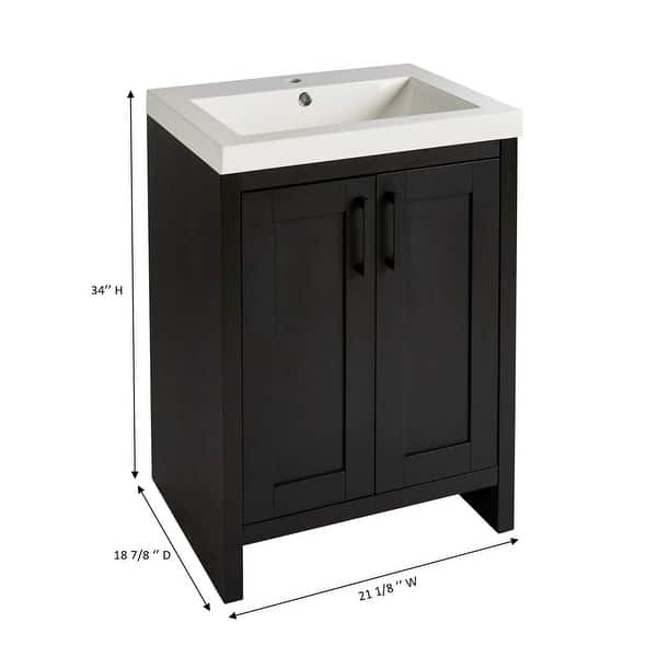 34 Inch High Bathroom Vanity with Sink Top - Bed Bath & Beyond - 37857419