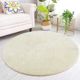 Shag Rug Solid Color Living Room Rug Aesthetic Plush Area Rug for ...
