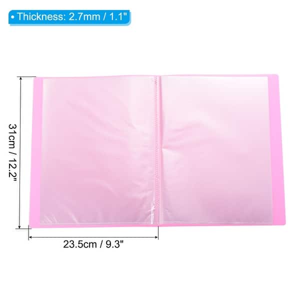 9x12" Binders with Plastic Sleeve, 5Pcs 30 Pocket File Protector - 12 ...