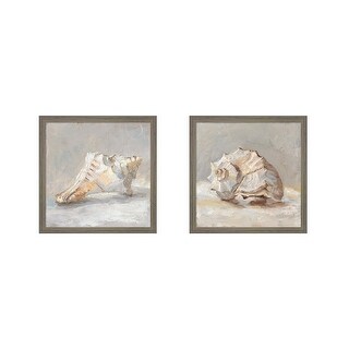 Ethan Harper 'Impressionist Shell Study' Framed Art (Set of 2) - Bed ...