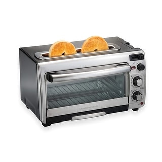 2-in-1 Countertop Toaster Oven and Long Slot 2 Slice Toaster, 60 Minute ...