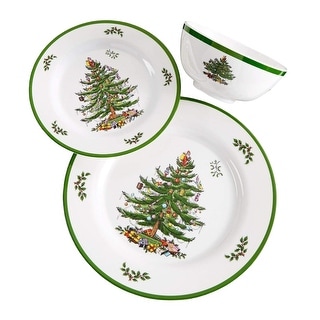 Spode Christmas Tree Melamine 12 Piece Dinnerware Set - Bed Bath & Beyond - 42332879