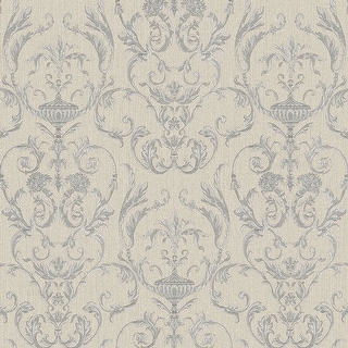 Galerie Wallcoverings Ornamenta 2 Embossed Intricate Damask Vinyl Matte Wallpaper Roll - Bed ...