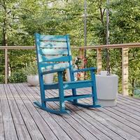 Classic Commercial Grade Outdoor All-Weather HDPE Rocking Chair - Bed ...