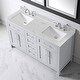 Vanityfair 60 Inch Engineered Marble Vanity Top with Double Sink - Bed ...