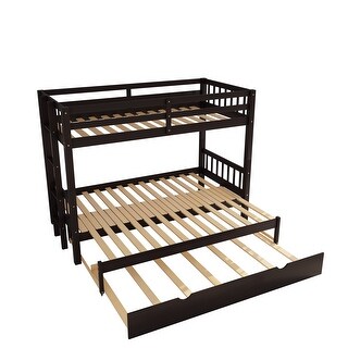 Twin over Pull-out Bunk Bed with Trundle - Bed Bath & Beyond - 36252823