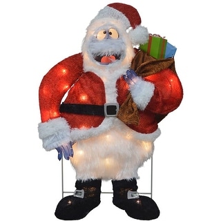 ProductWorks Rudolph 24in Bumble Snowman Santa Pre Lit Christmas Yard ...