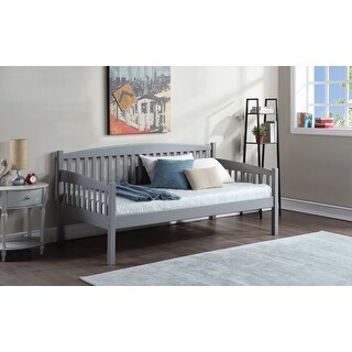 Global Pronex Caryn Wood Daybed (Twin Size), Gray Finish - Bed Bath ...