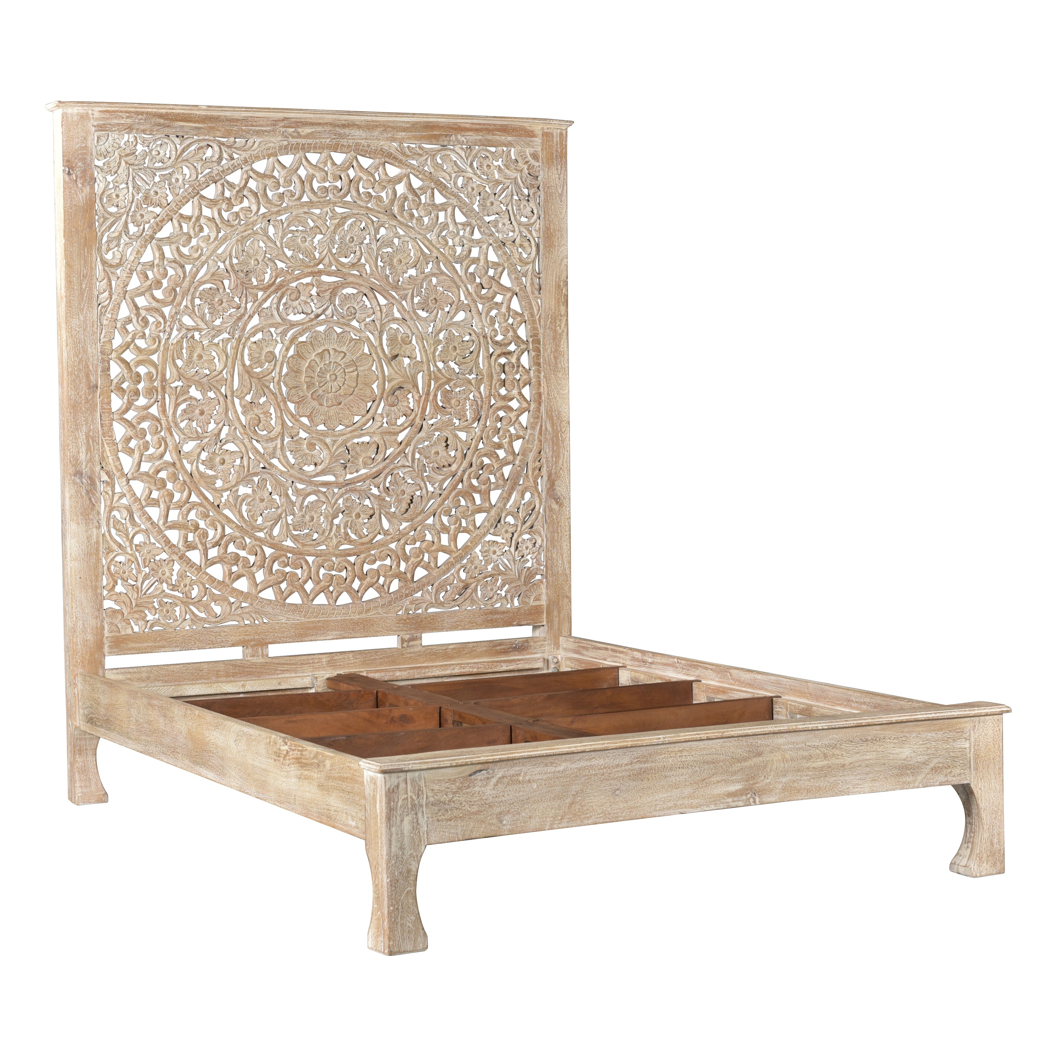 Alia carved wood headboard store