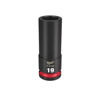 Milwaukee Tool Deep Impact Socket,Steel,19 mm 49-66-6280 - 1 Each ...