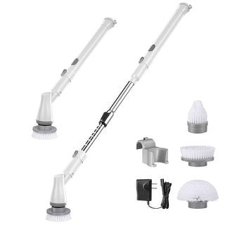 Homitt Electric Spin Scrubber Brush with Adjustable Extension Arm - Bed ...