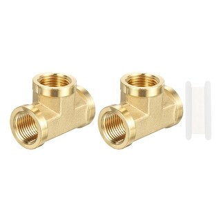 Brass Tee Fitting Pipe 3 Way Forged Brass Barstock Street Tee Pipe ...