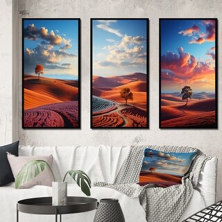 Designart "Landscape Colorful Horizons III" Landscape & Nature Framed ...