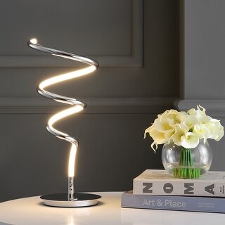 Scribble 20" Dimmable Metal Integrated LED Table Lamp by JONATHAN Y ...