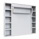 Easy-Lift Queen Murphy Wall Bed in with Two Bookshelves - Bed Bath ...