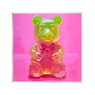 Stupell Bold Candy Bear Wall Plaque Art Design By Amelia Noyes - Bed ...
