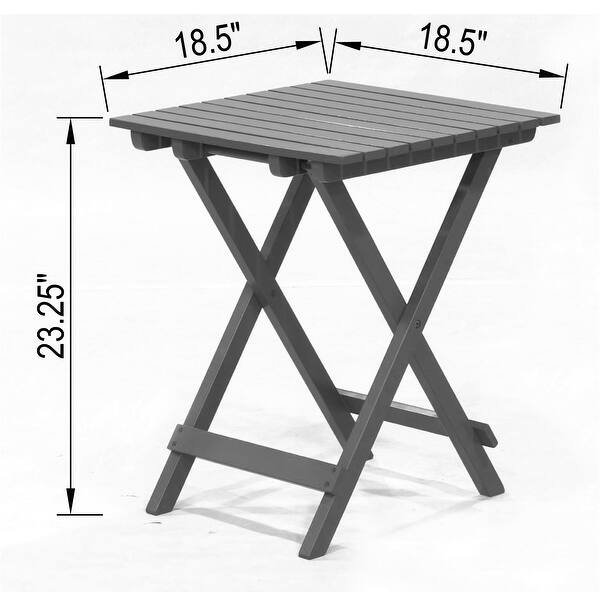 Wood Patio Folding Side Table - Bed Bath & Beyond - 34199637