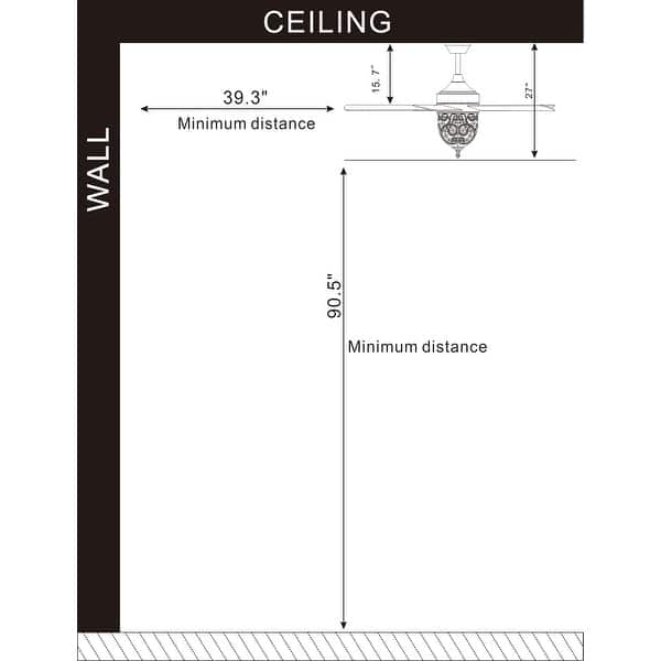 Jaxen 52 Inch Antique Bronze Crystal Ceiling Fan 2 Light with Remote ...