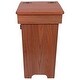 Oak Trash Bin with Lift Top - Bed Bath & Beyond - 25458306