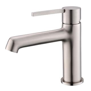 Single Handle Brushed Nickel Bathroom Faucet - Contemporary Basin ...