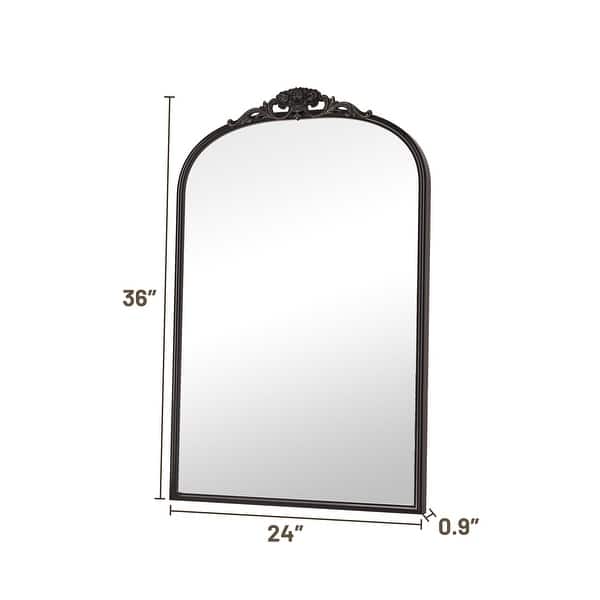 Keonjinn Art Decorative Accent Arched Wall Mirrors, Relief Frame ...