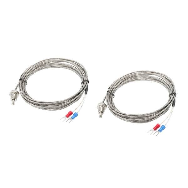 K Type Temperature Sensor 2pcs M10 Thermocouple 10ft 0 to 800°C(32 to ...