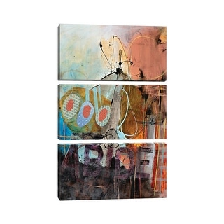 iCanvas "Abide III" by Mary Marley 3-Piece Canvas Wall Art Set - Bed ...