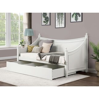 Transitional Style Twin Daybed Molding Design Mattress Ready Poster ...