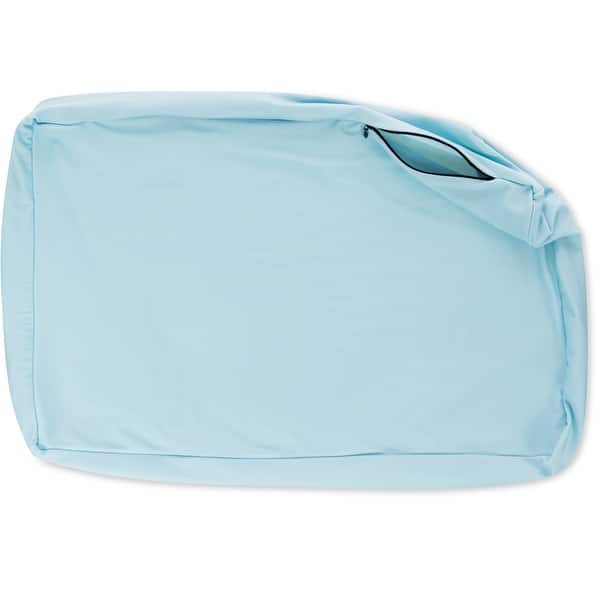 Premium Microbead Pillow, Anti-Aging, Silk like Cover, Sweet Baby Blue ...