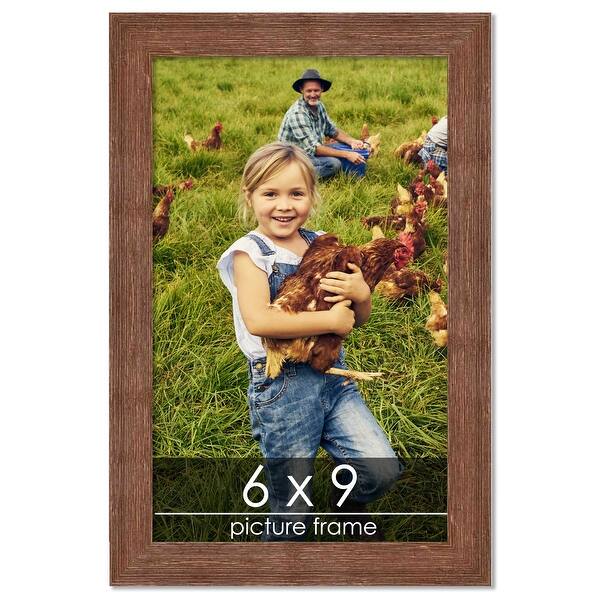 6x9 Frame Brown Barnwood Distressed/Aged Old Weathered Natural Wood ...