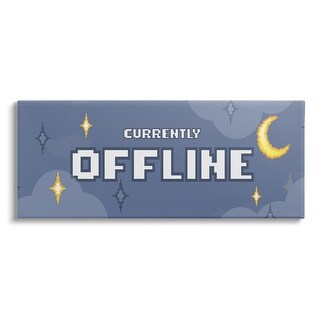 Stupell Currently Offline Gamer Canvas Wall Art Design by Lil' Rue ...