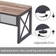 Industrial Home Office Desks, Rustic Wood Computer Desk, Farmhouse ...