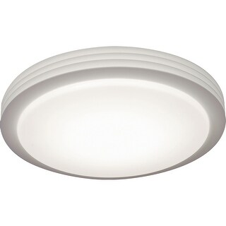 Lenox 23-inch White LED Flush Mount, White Acrylic Shade - Bed Bath ...