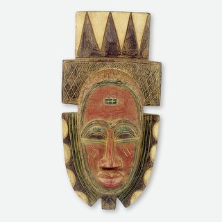 Novica Handmade Fia African Wood Wall Mask - Bed Bath & Beyond - 37867523