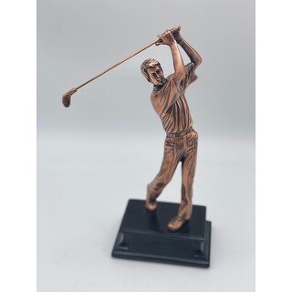10" Bronze Male Golfer in Backswing - Bed Bath & Beyond - 39119220