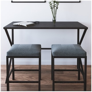 Kitchen & Dining Room Chairs - Grey Bistro Table and Chairs Set of 2 ...