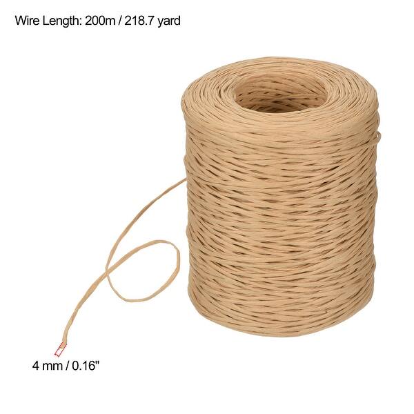 218 Yd Floral Wire Vine Bind Wire Twine Waterproof Paper Wrapped Iron ...