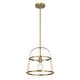 Fallon Metal and Clear Glass Ceiling Light - 13.1"L x 13.1"W x 13.3"H ...
