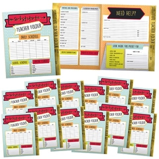 Carson dellosa substitute teacher folder 24 pk 145102 - Bed Bath ...
